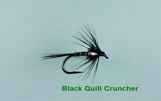Cruncher Black Quill Fly - Fishing Flies with Fish4Flies UK